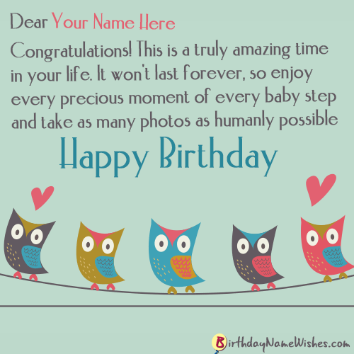 Happy Birthday Wishes With Name Editor